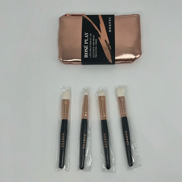 Morphe | Makeup | Morphie 4 Piece Mini Brush Set Carry Zip Pouch | Poshmark